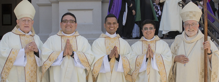 Three new priests are ordained for diocese in joy-filled Mass | Diocese ...